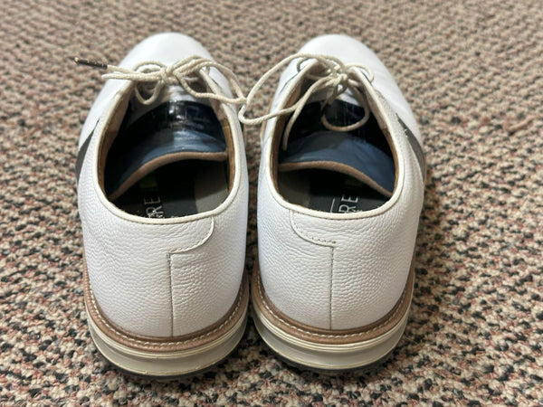 Foot Joy Premiere Dry Joys Golf Shoes Size 10.5M White/Blue Versatrax ...